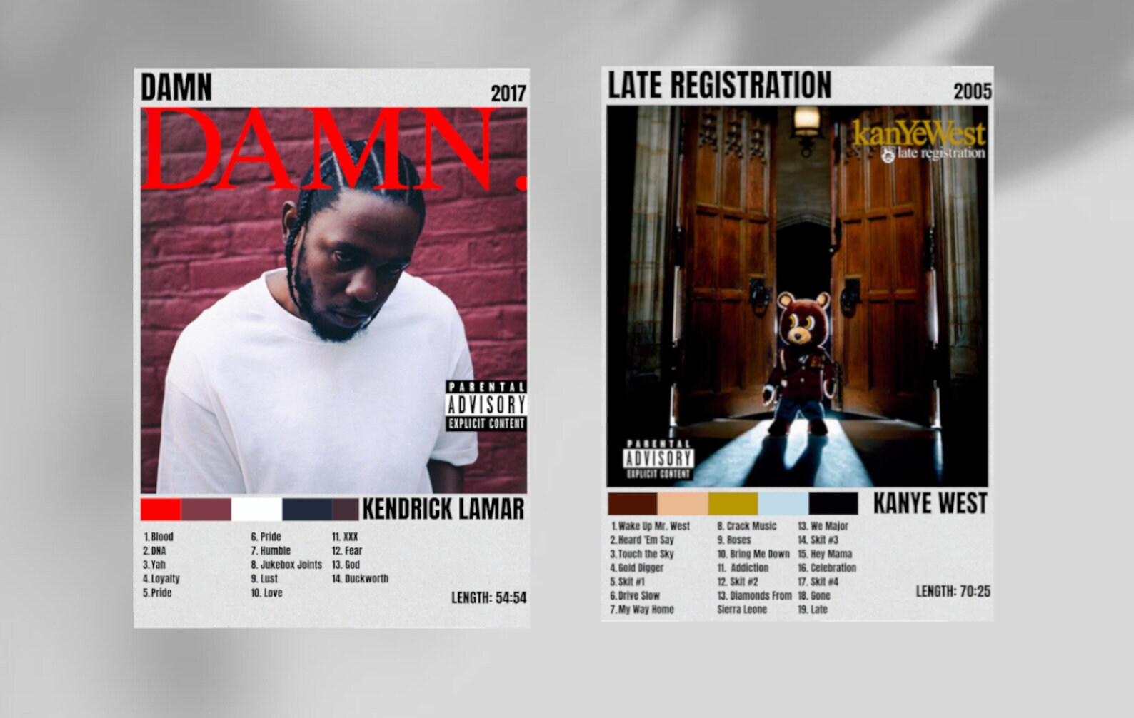 8 Rap Album Cover Posters Digital Album Art Poster Download - Etsy ...