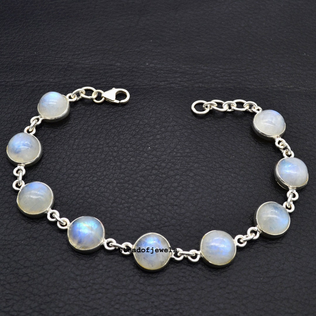 Moonstone Bracelet , 925 Sterling Silver Bracelet , Handmade Bracelet ...