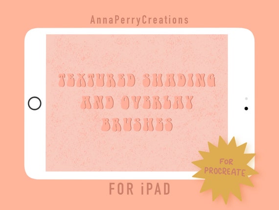 Textured Shading and Overlay Procreate Brush Pack // SET OF 12 | Etsy