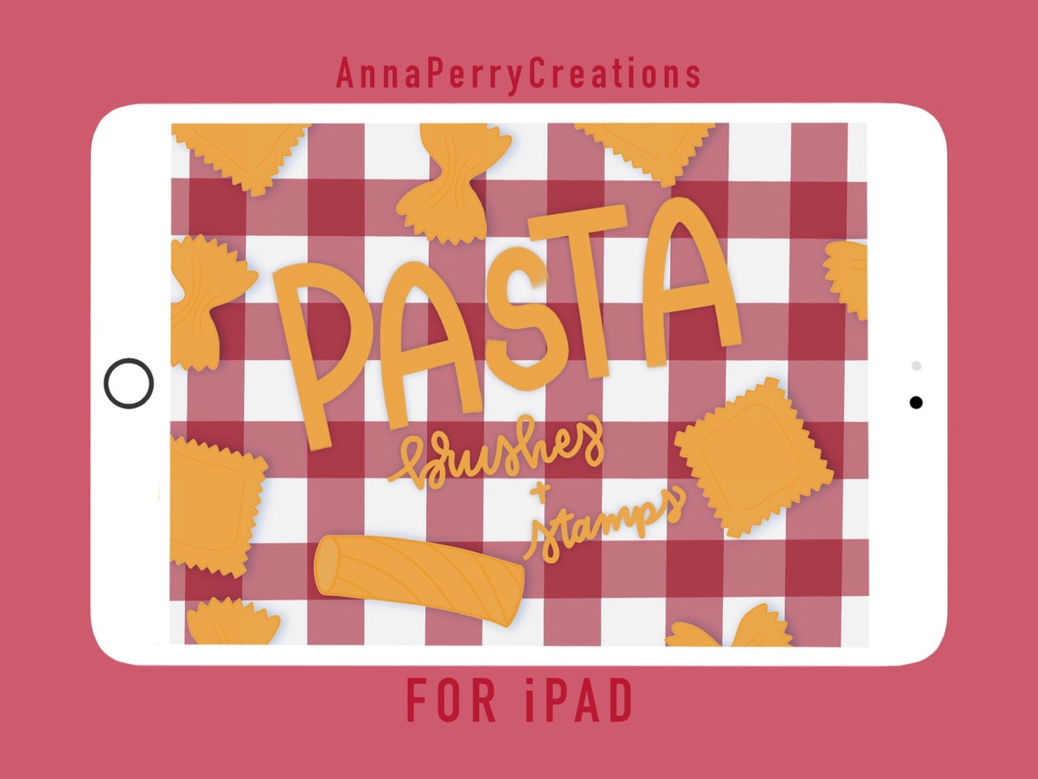 Pasta Squared Procreate Brushes and Stamps - Etsy