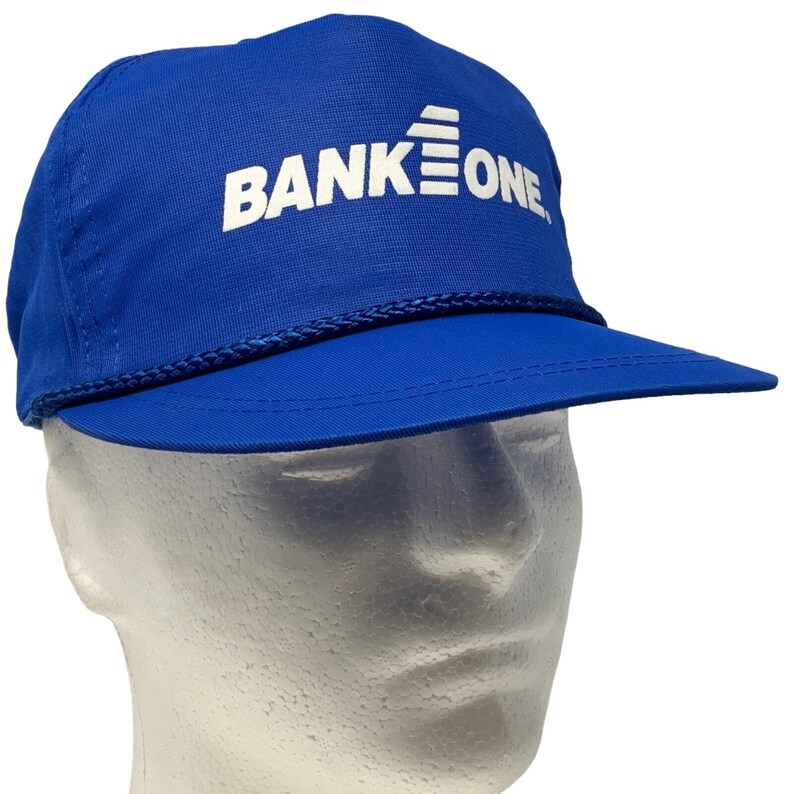 Vintage Bank 1 One Trucker Hat Baseball Cap 90s Banking Banker Snapback ...
