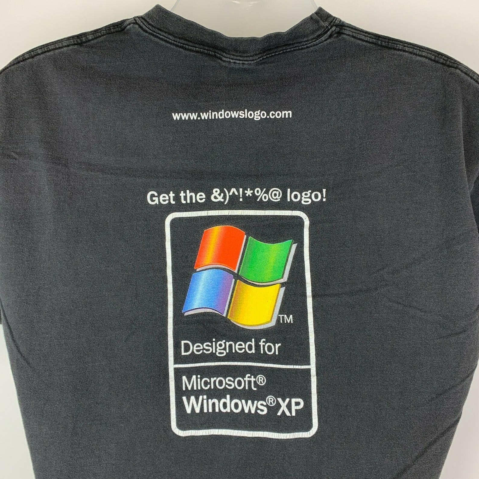 Vintage Microsoft Windows XP Get The &% Logo X-Large T | Etsy