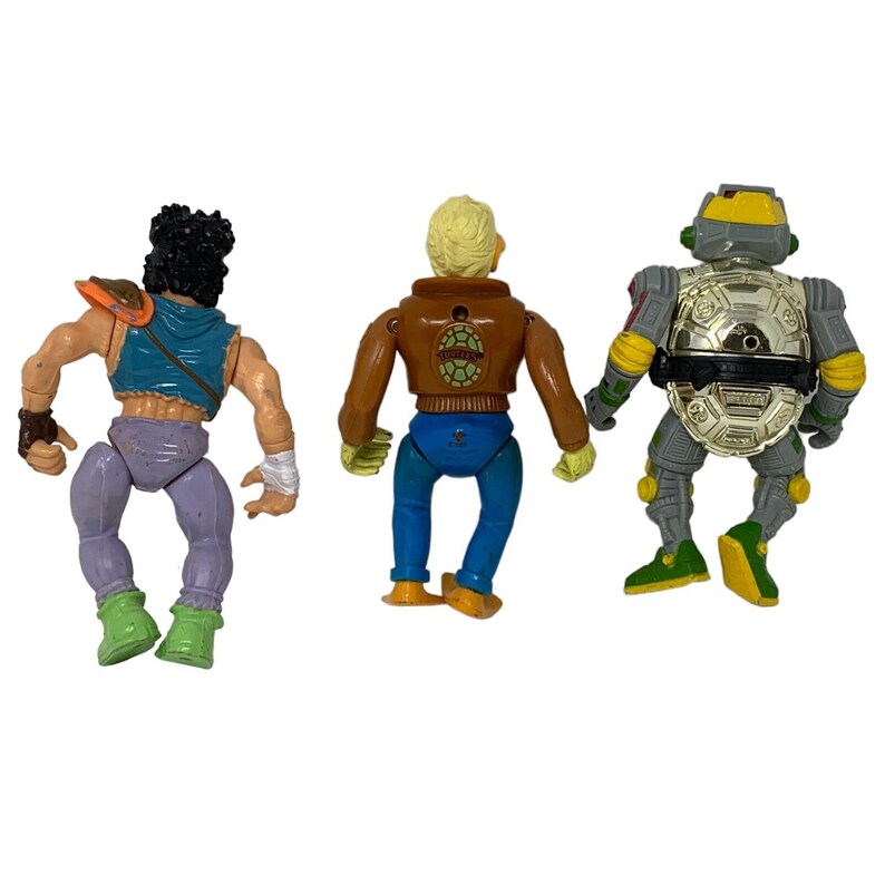 Lot of 9 Vintage 80s TMNT Action Figures Vehicles Teenage Mutant Ninja ...