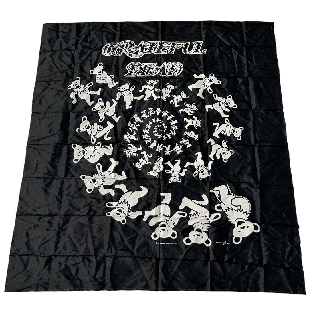 Vintage Grateful Dead Fabric Wall Hanging Banner 90s Poster Tapestry 40 ...