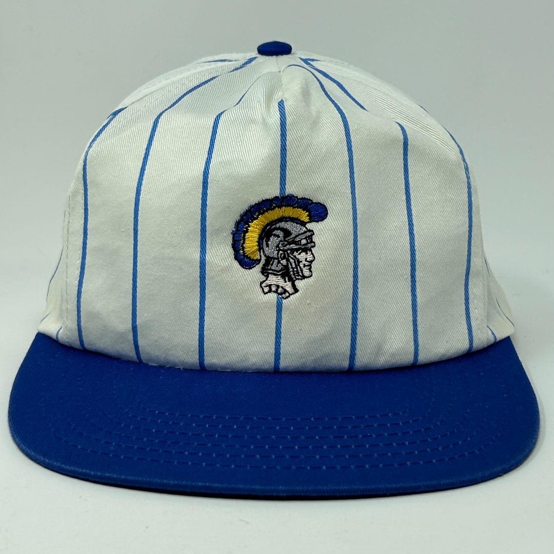 Vintage 80s 90s USC Trojans Hat Baseball Cap University Pinstripe ...