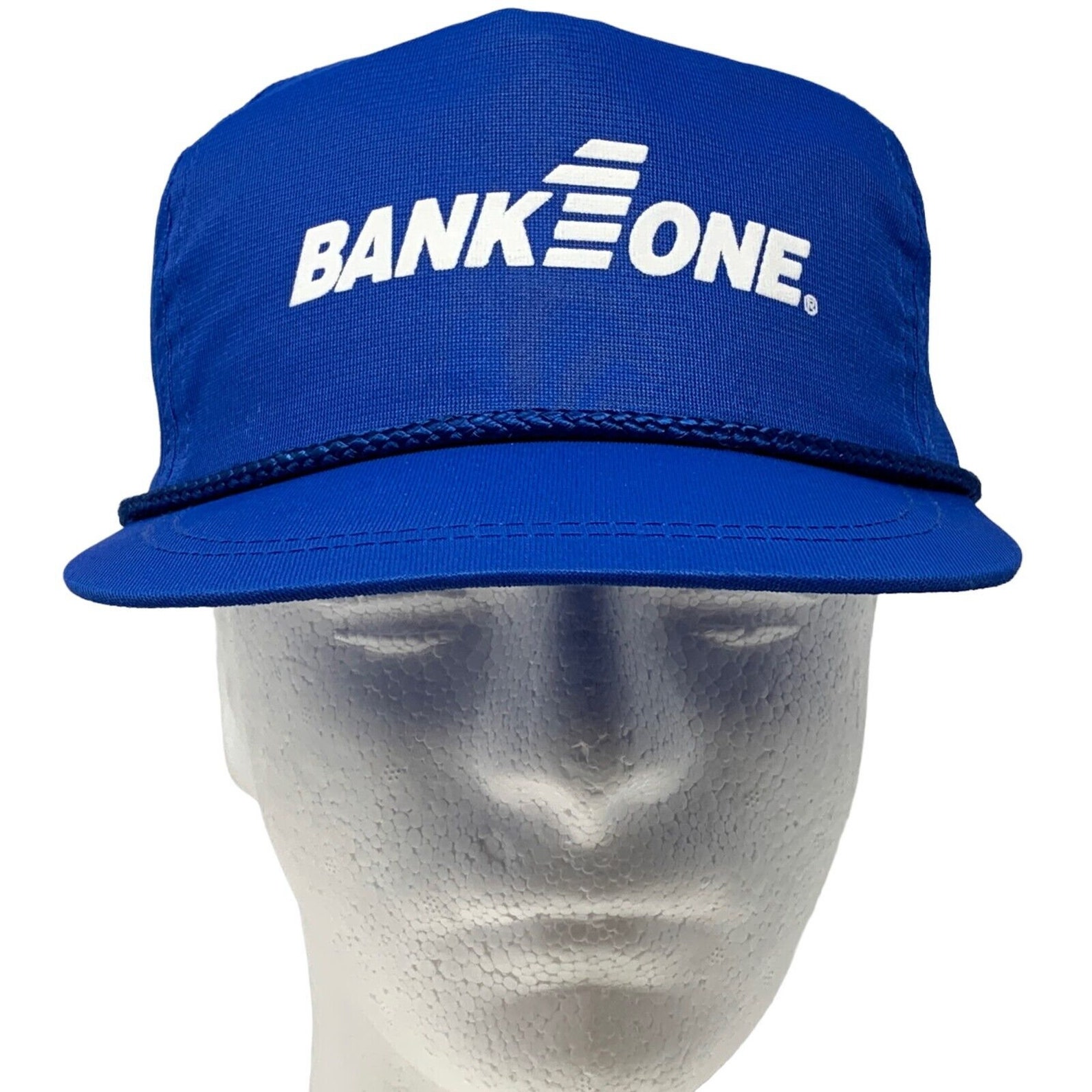 Vintage Bank 1 One Trucker Hat Baseball Cap 90s Banking Banker Snapback ...