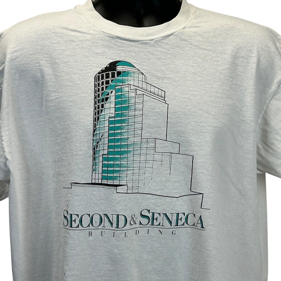 Vintage Second and Seneca Building T Shirt Mens X-large Seattle ...