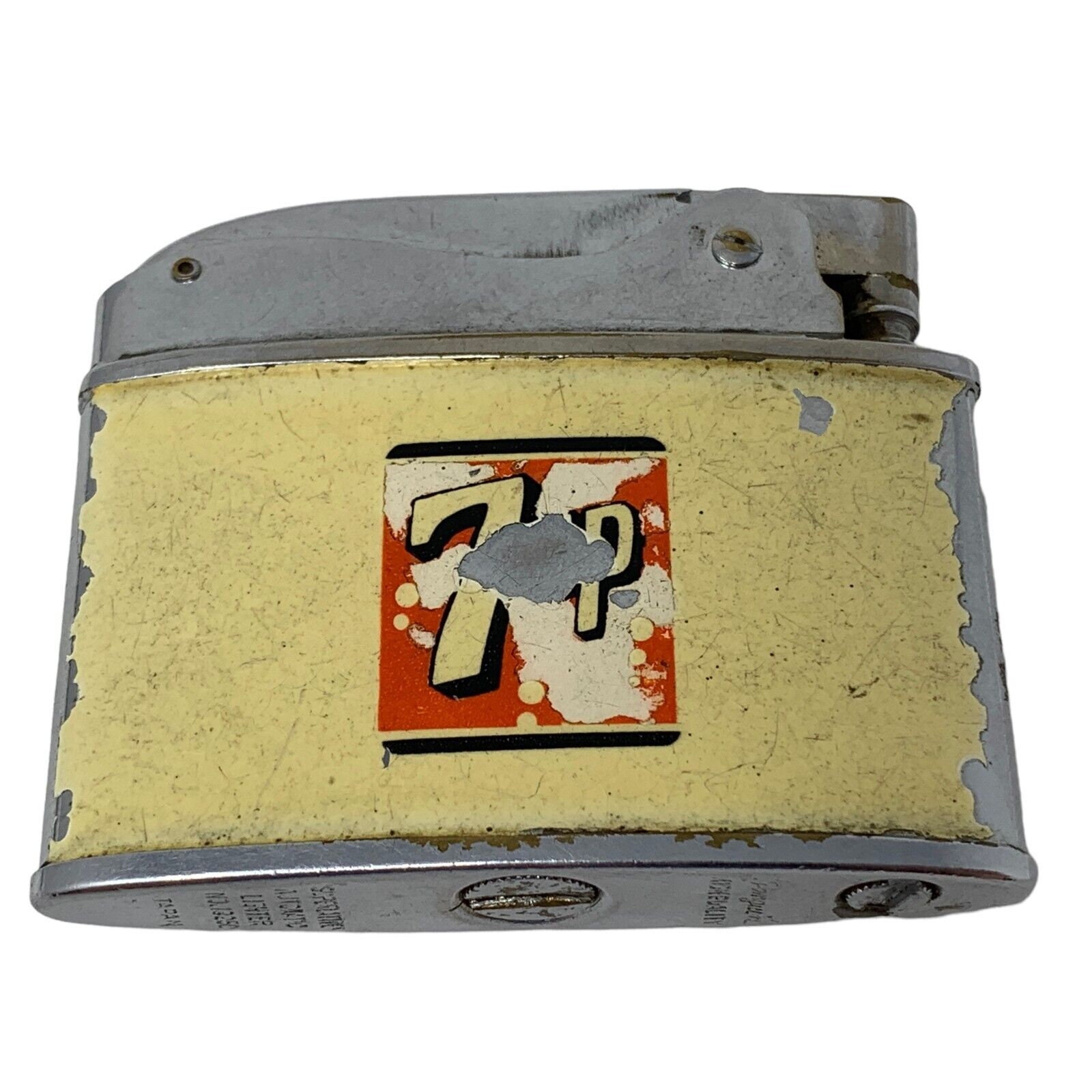 7up Soft Drink Advertising Pocket Lighter Vintage 50s 60s 7 UP Soda Pop ...