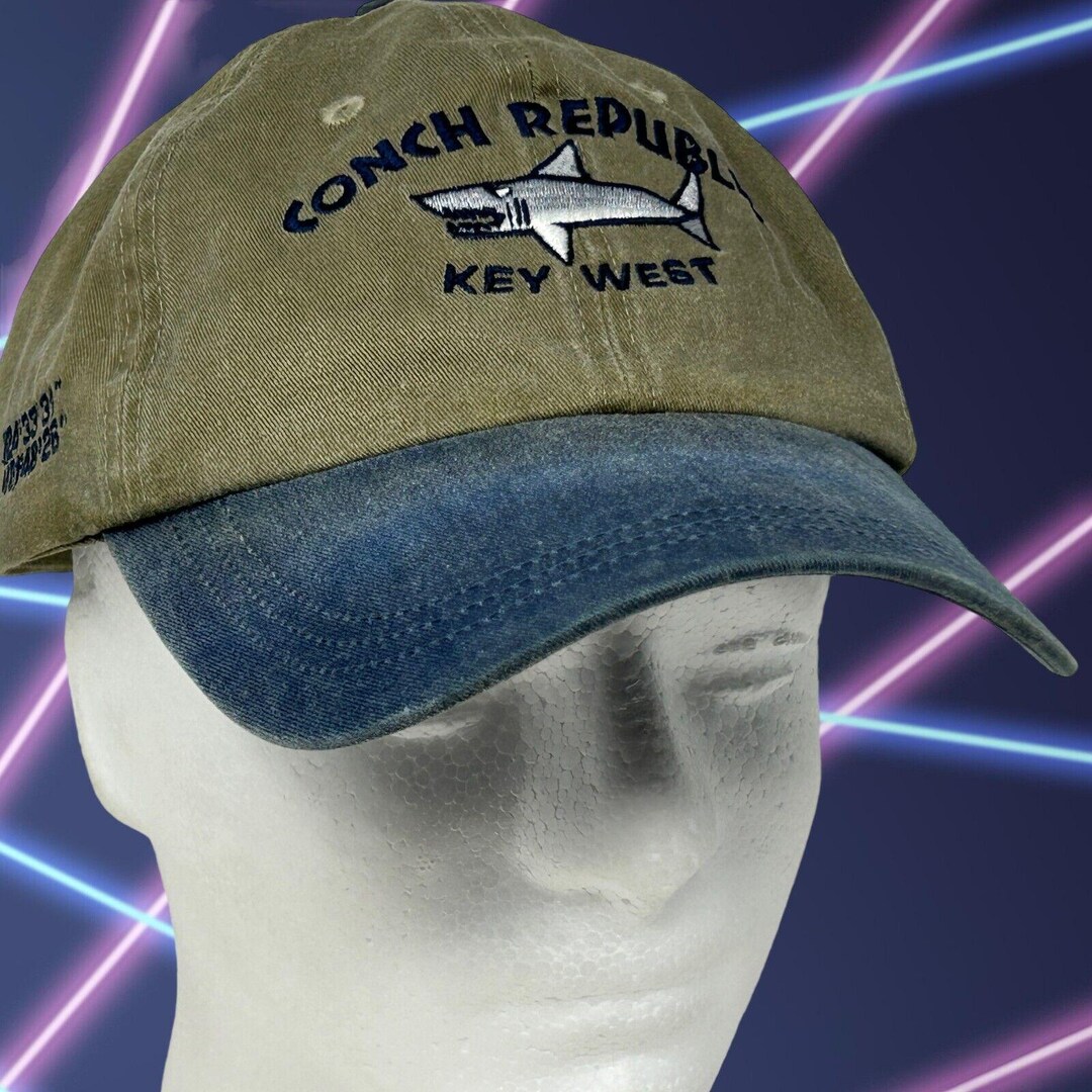 Vintage Conch Republic Key West Dad Hat Baseball Cap Florida Strapback ...