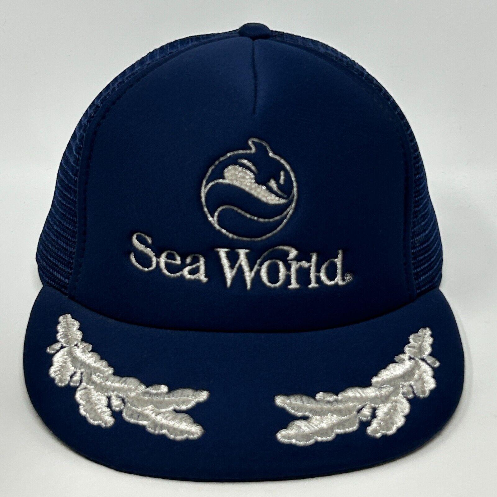 Vintage Seaworld Trucker Hat Baseball Cap Sea World 80s Vintage Seaworld Trucker Hat Baseball Cap Sea World 80s