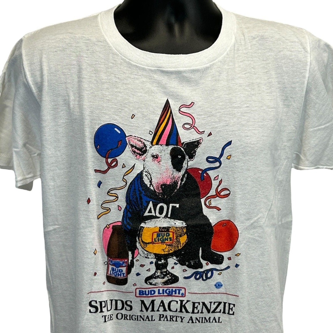 Vintage Bud Light Beer Spuds Mackenzie T Shirt Mens Medium Breweriana ...