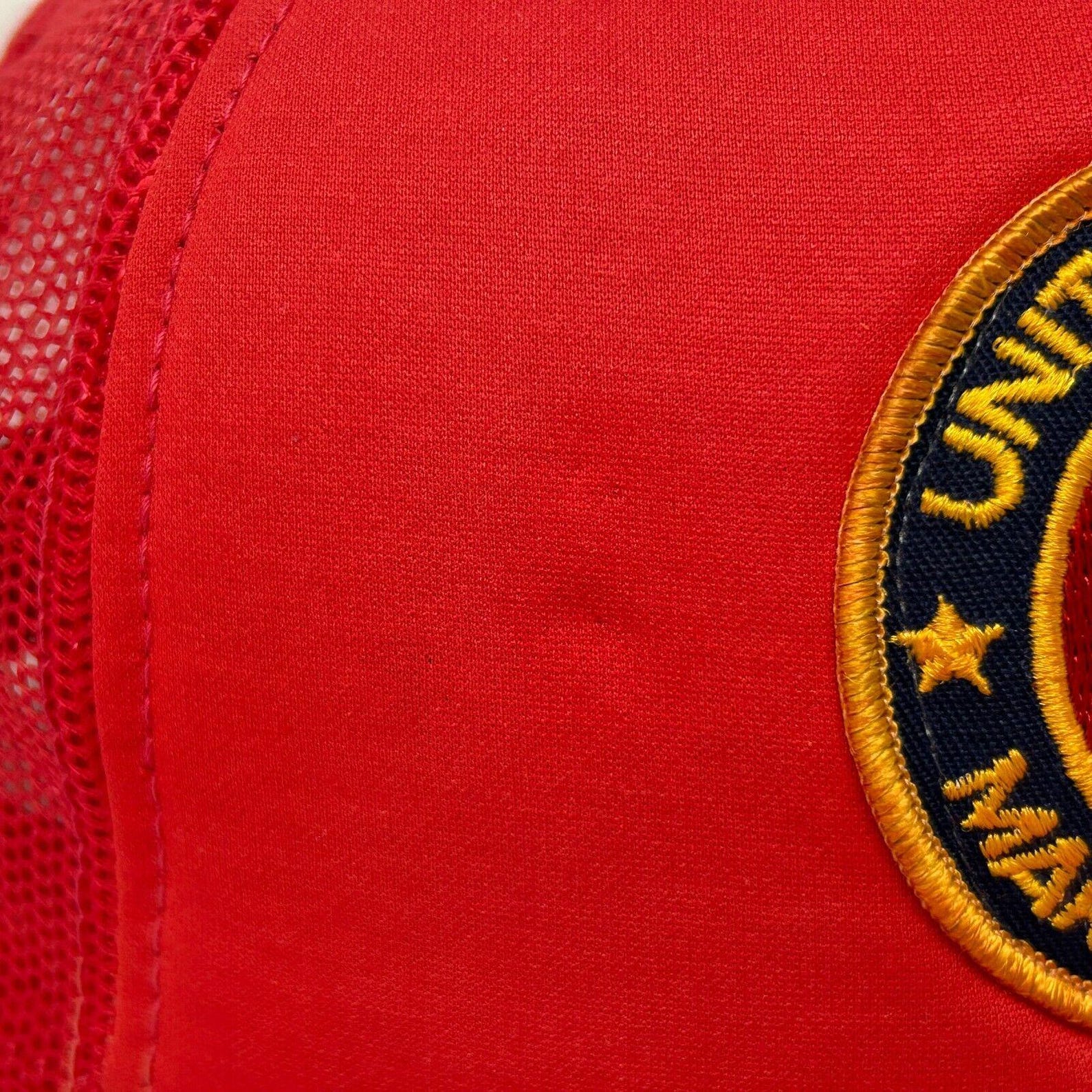 Vintage US Marine Corps Trucker Hat Baseball Cap Red USMC Military ...