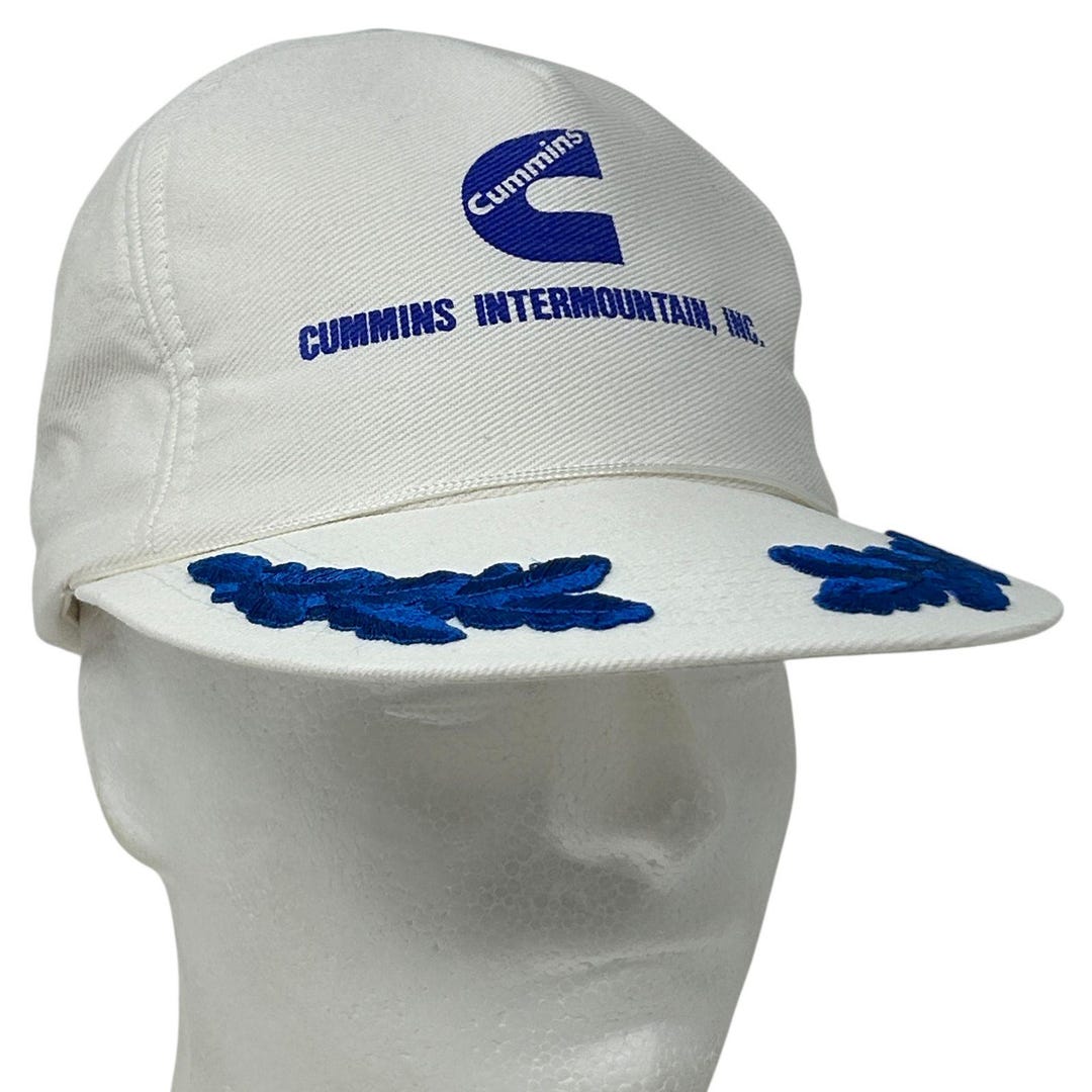 Vintage Cummins Baseball Cap Hat Engines 80s Scrambled Eggs Leaf ...