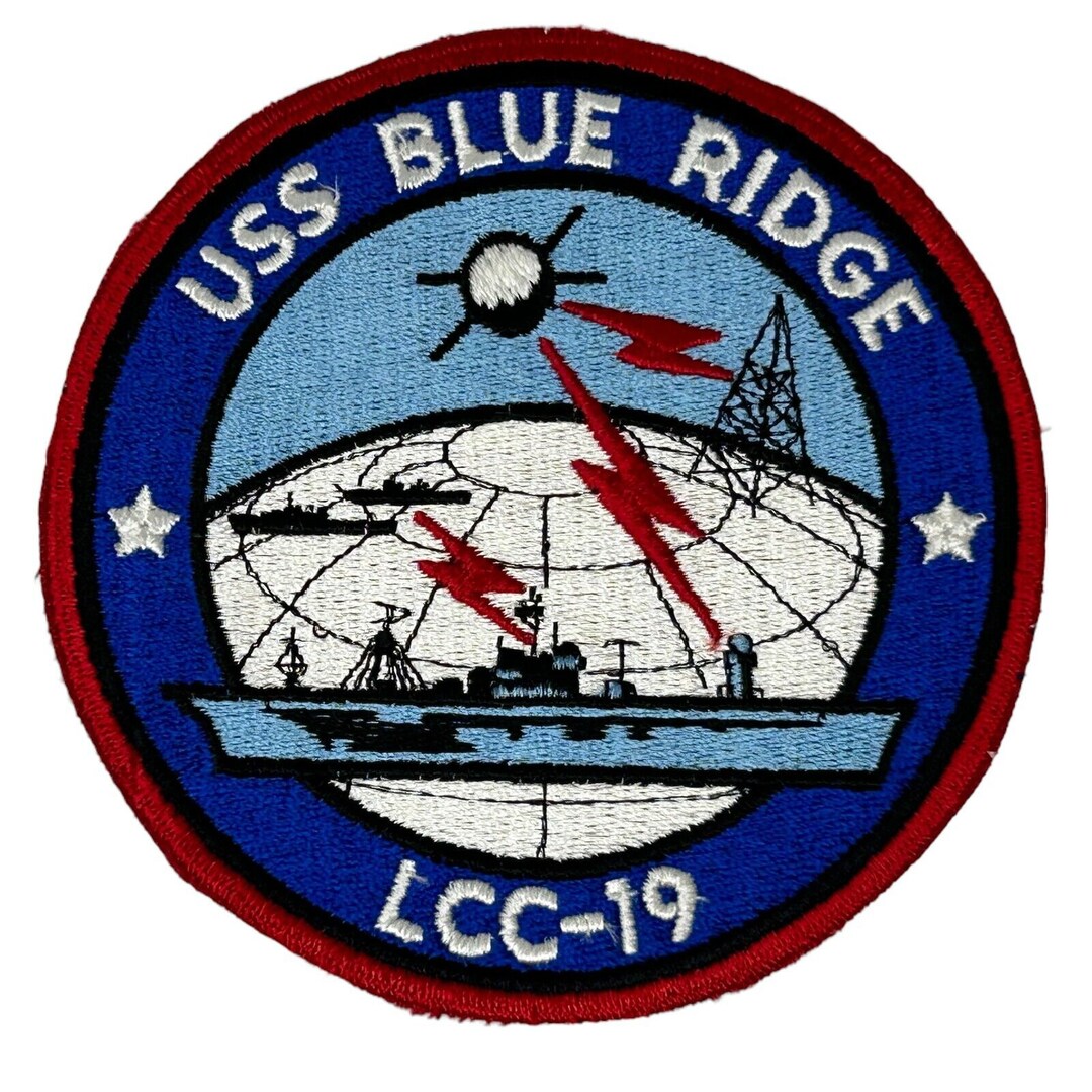 Vintage USS Blue Ridge LCC-19 Patch Usn US Navy Ship Military ...