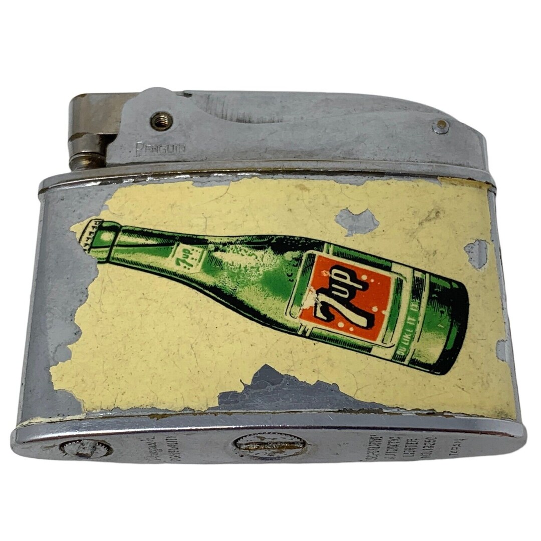 7up Soft Drink Advertising Pocket Lighter Vintage 50s 60s 7 UP Soda Pop ...