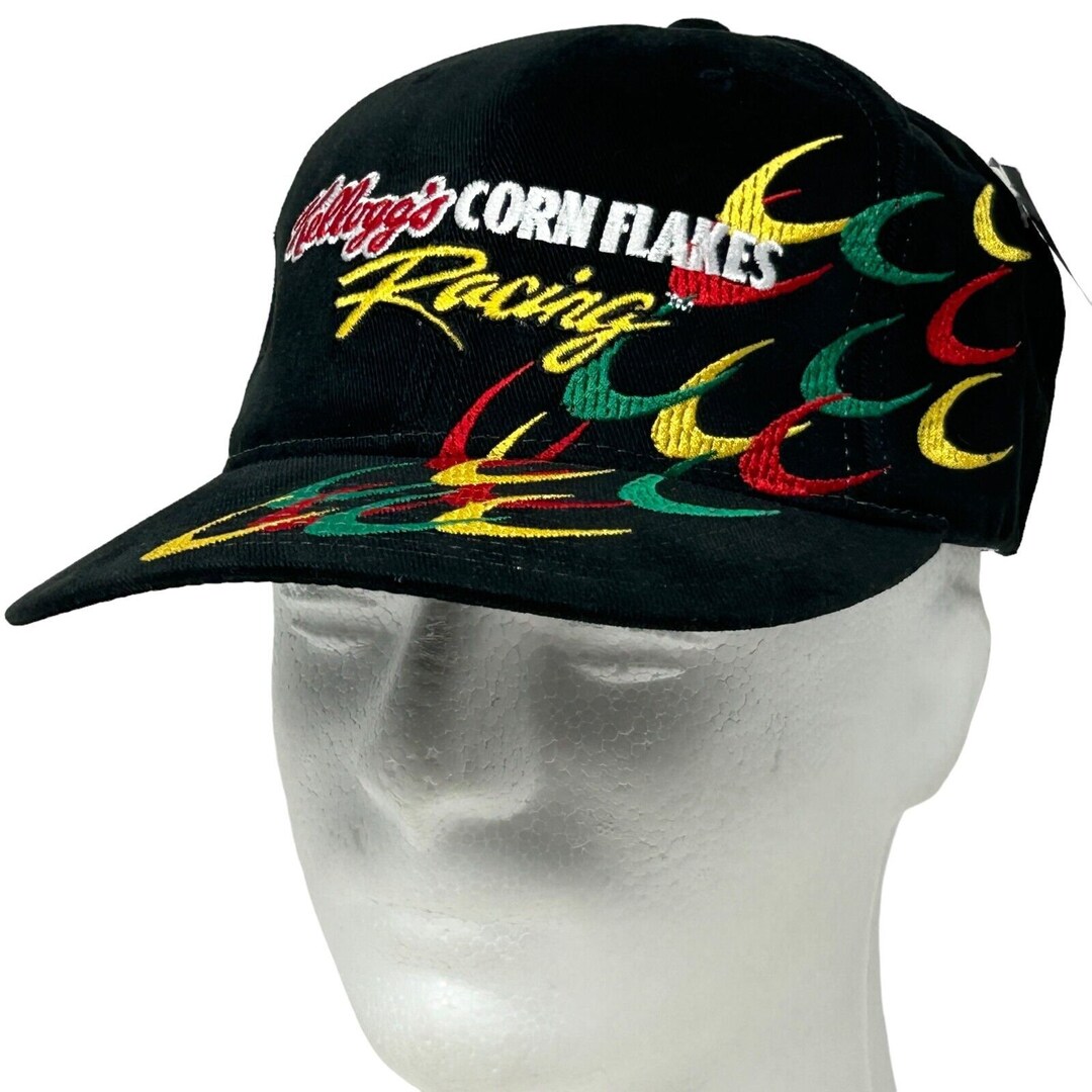 Kelloggs Corn Flakes Racing NASCAR Vintage Baseball Hat Cap 90s Chase ...
