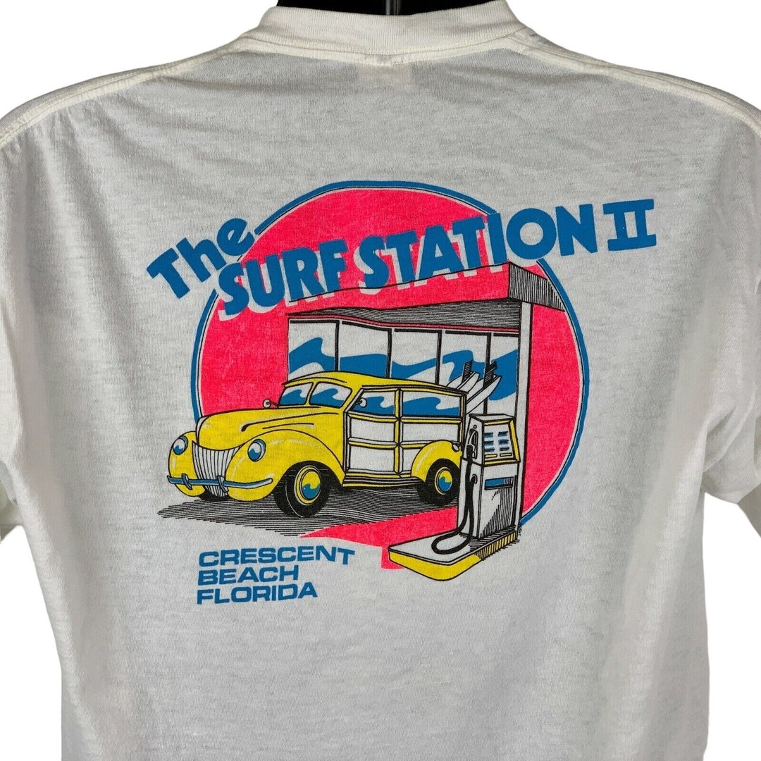 The Surf Station II Vintage 80s T Shirt Large Crescent Beach Florida ...