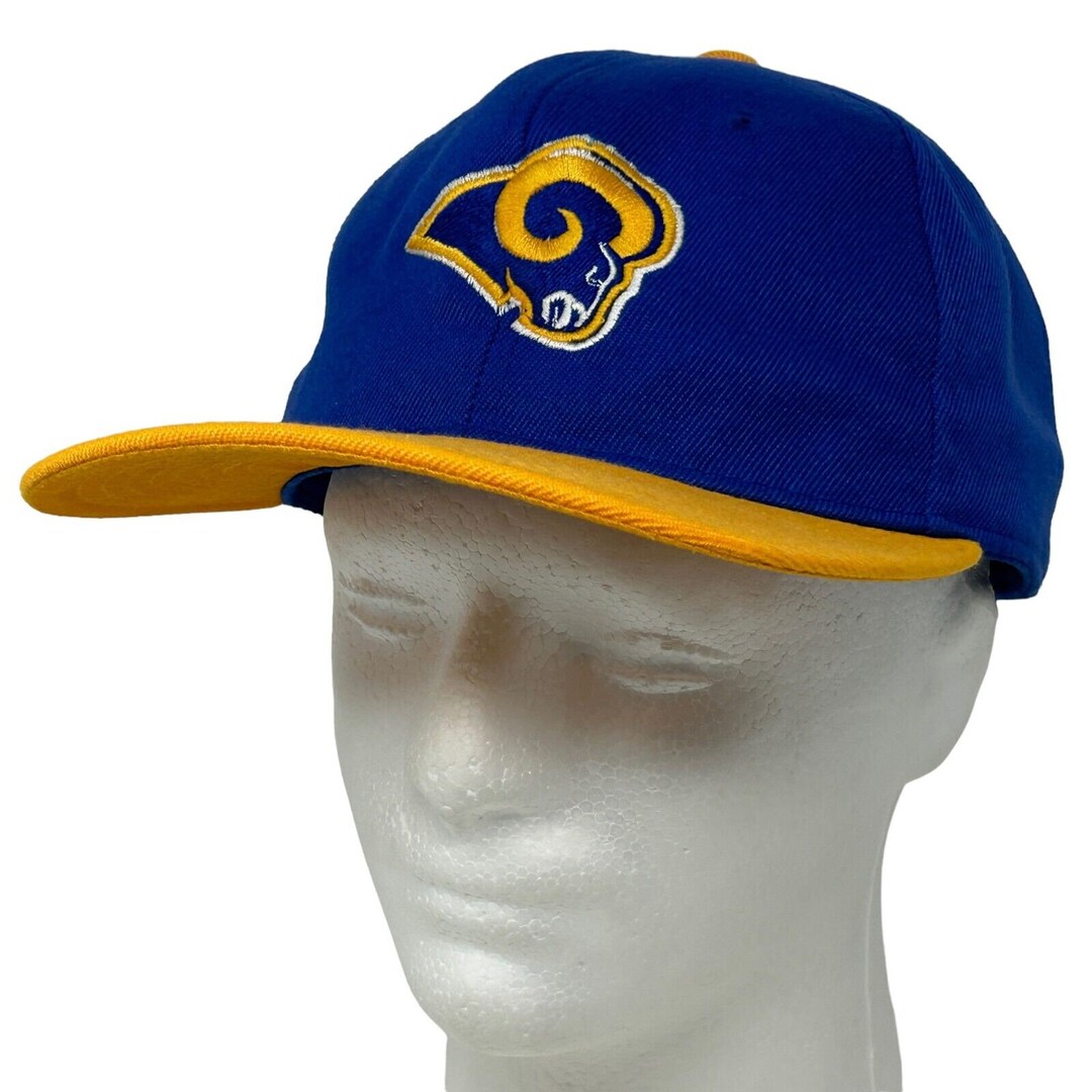 Los Angeles LA Rams Vintage 90s Hat Blue NFL Football Snapback Baseball ...