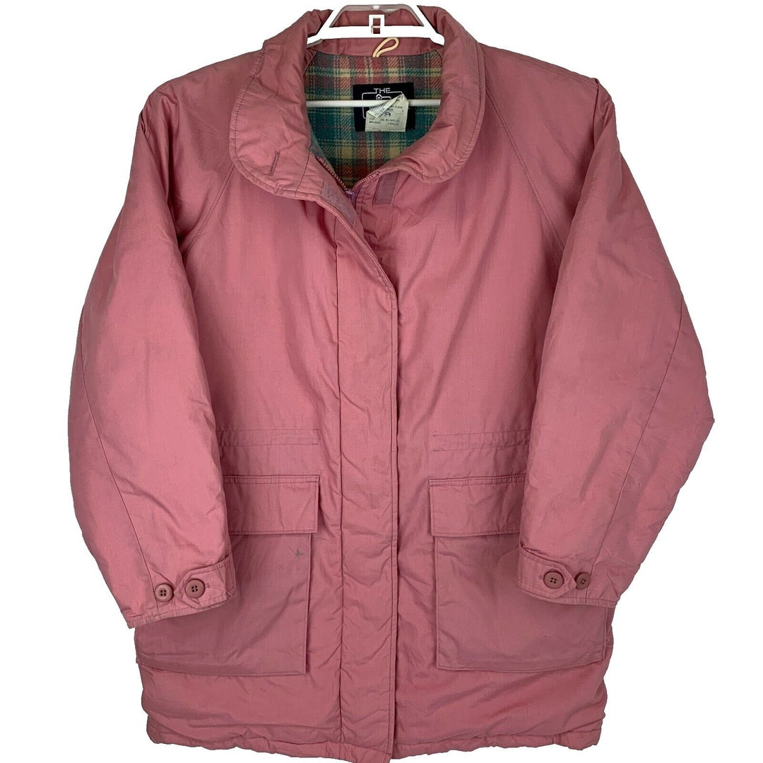 Vintage Woolrich Barn Field Chore Coat Womens Large Pink 80s Wool Lined ...