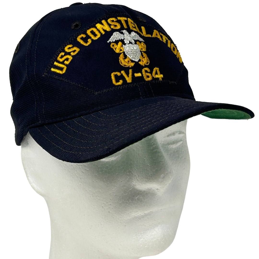 USS Constellation CV-64 Vintage 70s Hat Navy New Era USA Snapback ...