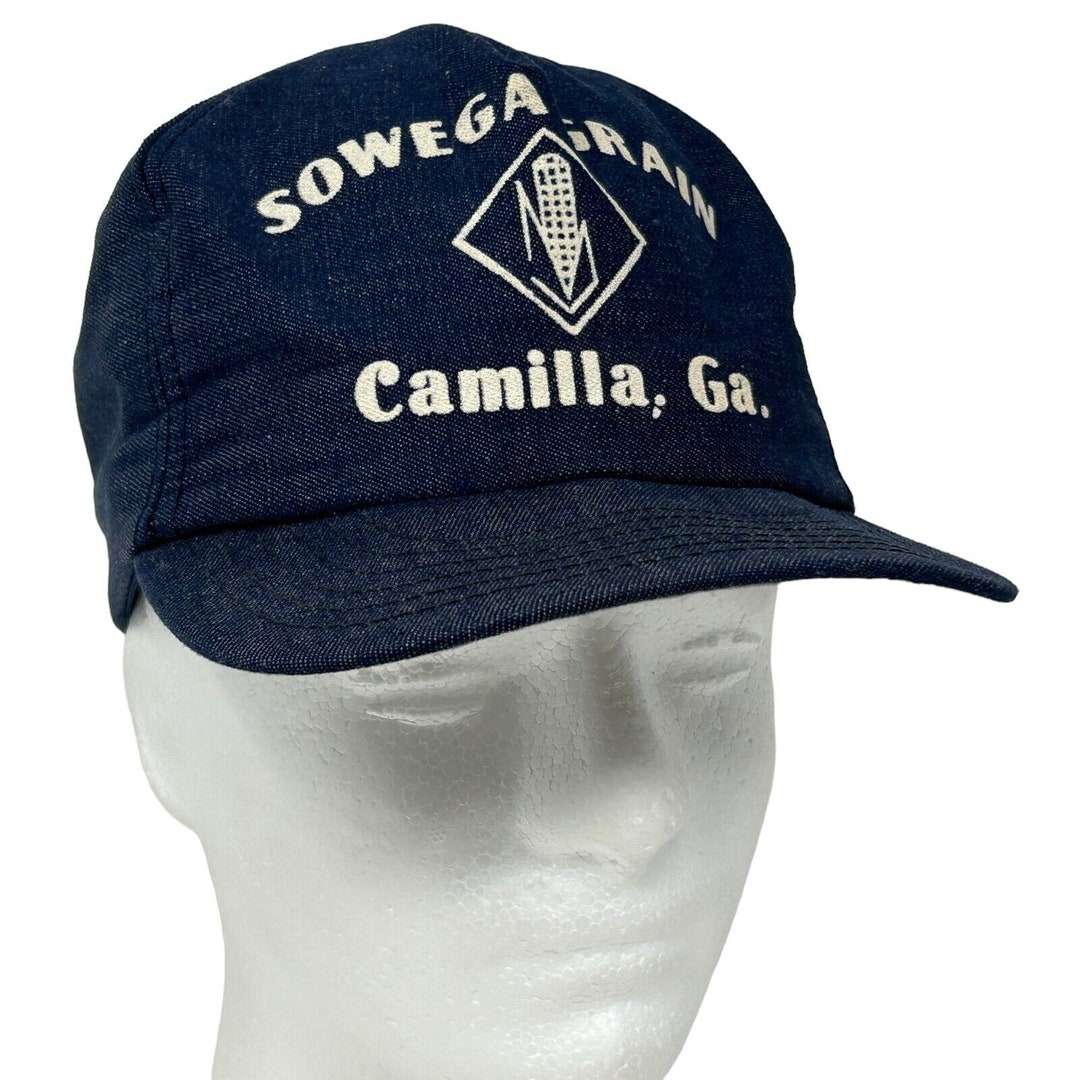 Sowega Grain Vintage 70s Hat Camilla Georgia Blue Chambray Denim ...