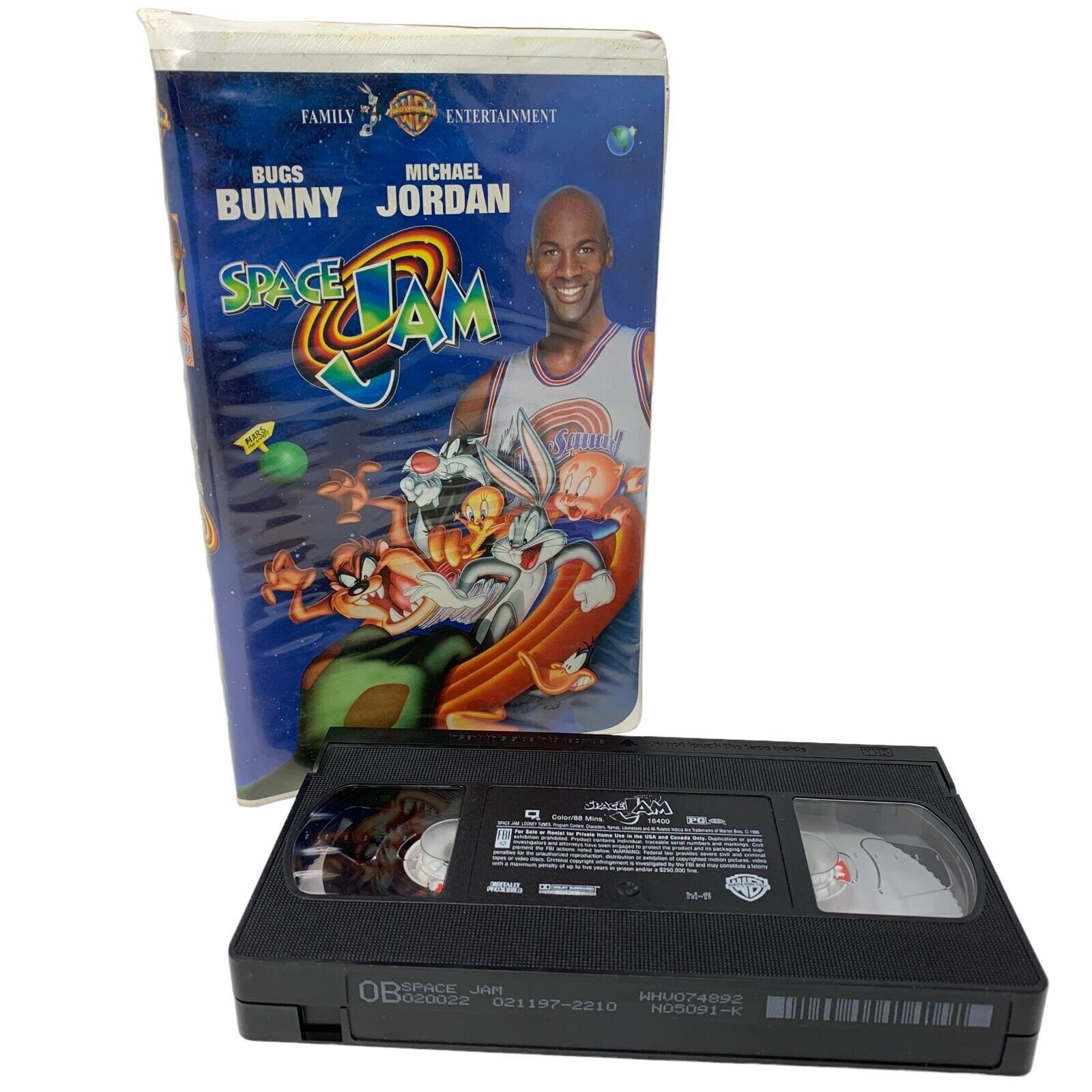 Space Jam Vintage 90s Clamshell VHS Movie Film Warner Bros - Etsy