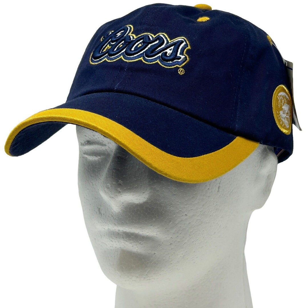 Coors Beer Strapback Dad Hat Vintage 90s Brewery Breweriana Blue ...