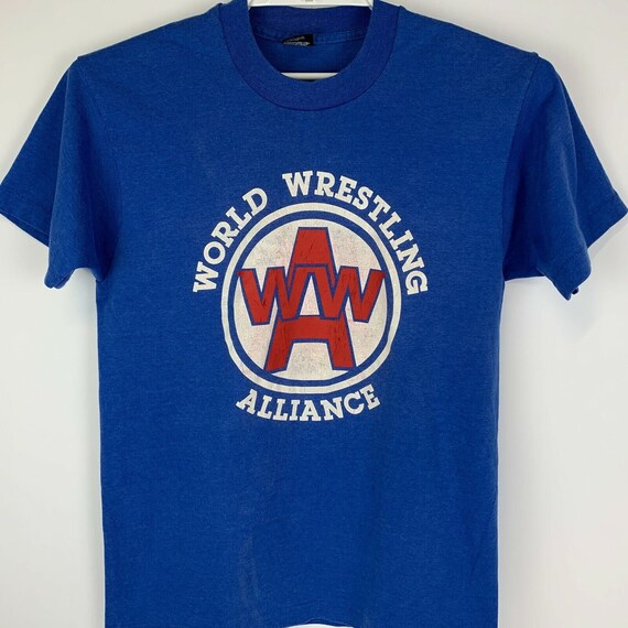 WWA World Wrestling Alliance Vintage 80s T Shirt NWA … - Gem