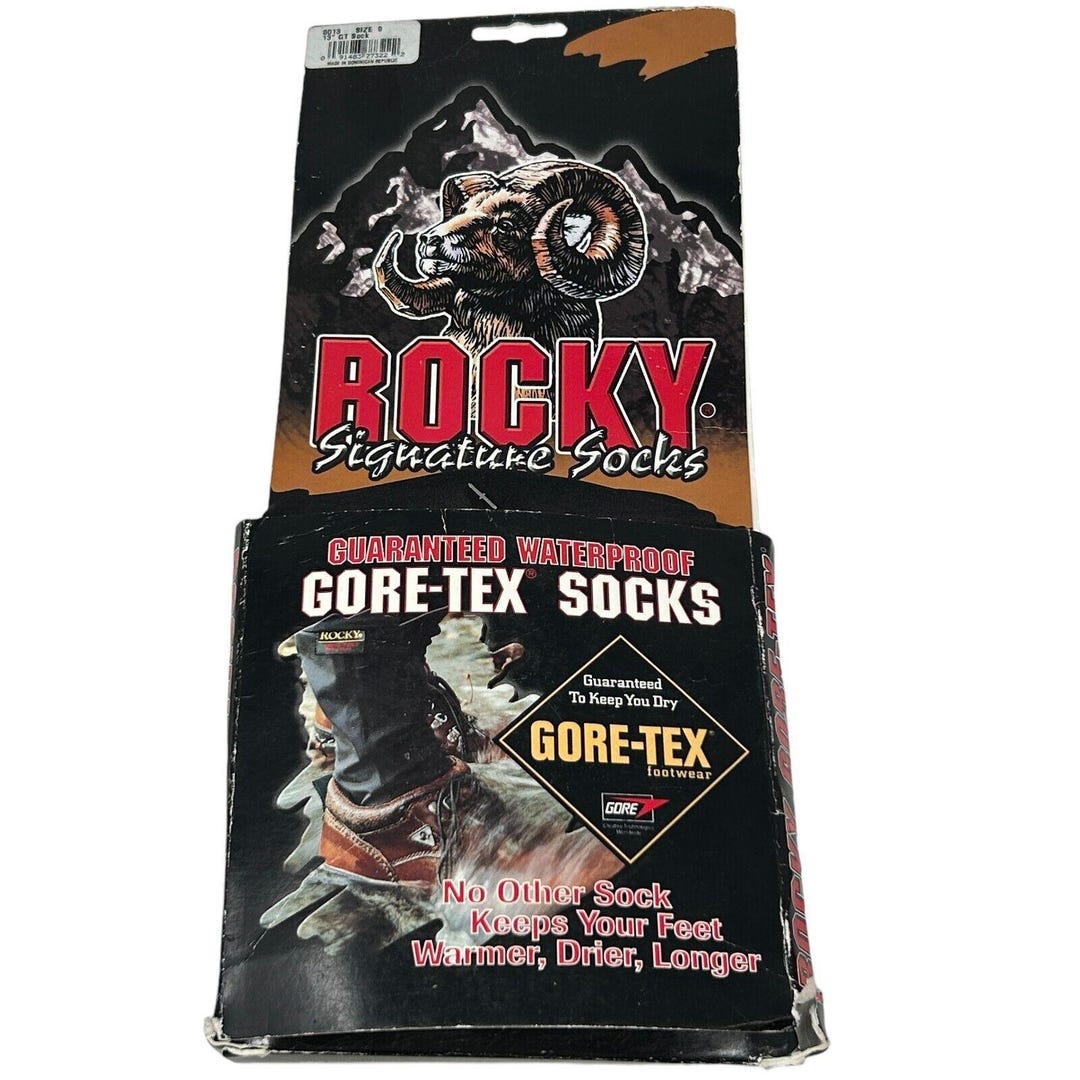 Rocky Signature Gore Tex Waterproof Socks Mens 9 Windproof Breathable ...