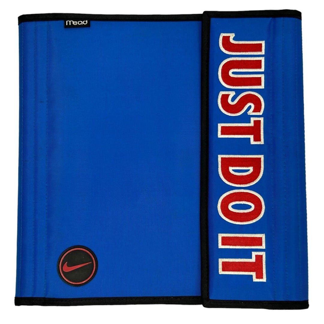Vintage Nike X Mead 3 Ring Binder Cover Folder Notebook Just Do It 90s ...