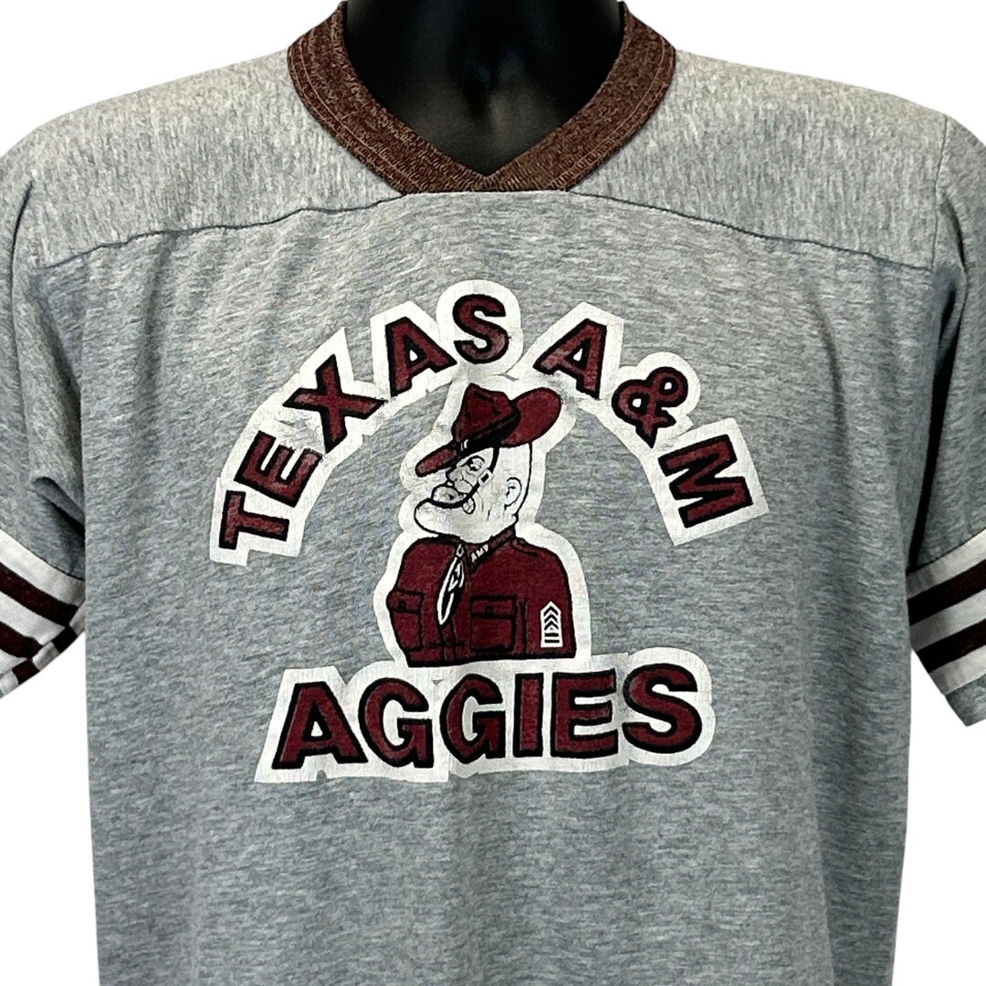 Vintage Texas A&M University Aggies T Shirt Mens Medium Corps of Cadets ...