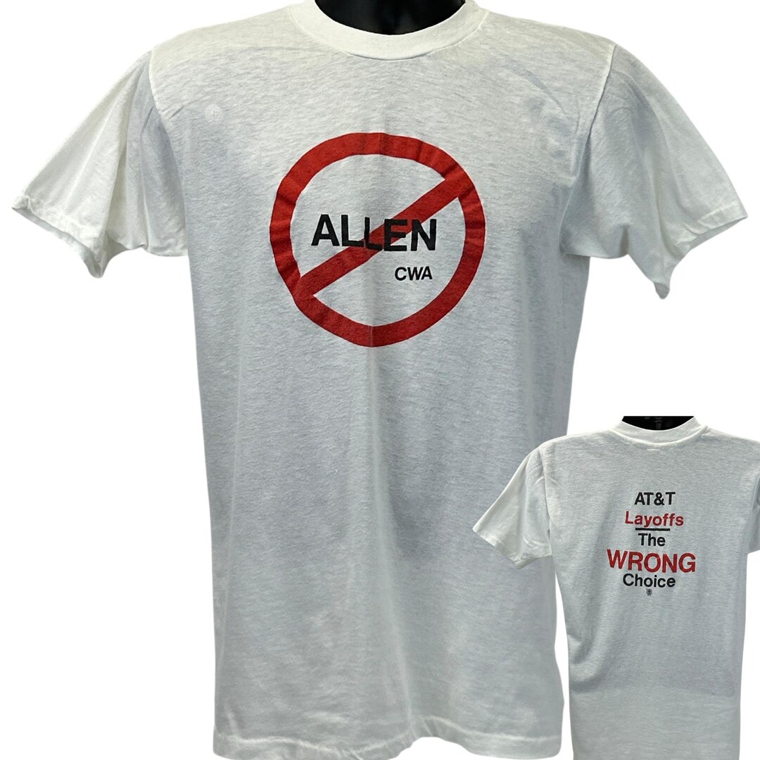 Vintage AT&T Layoffs T-shirt: 80s Graphic Tee, CWA Union Made - Etsy