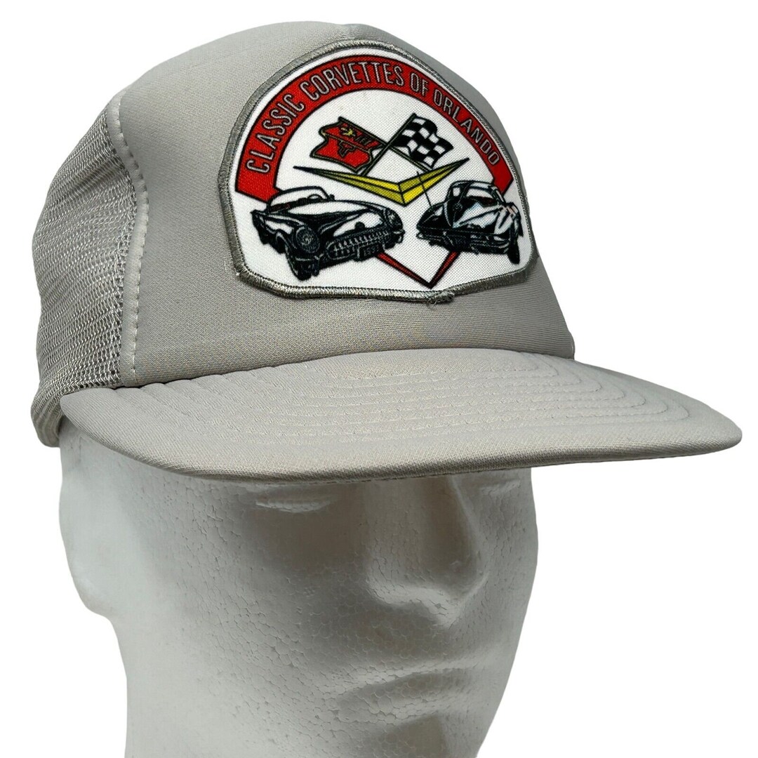 Classic Corvettes of Orlando Trucker Hat Vintage 80s Mesh Snapback ...