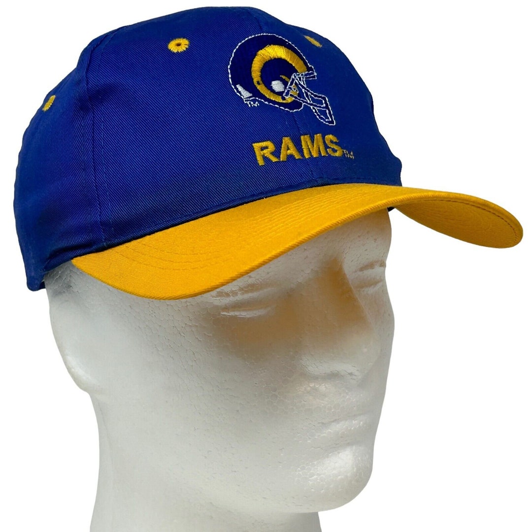 Vintage Los Angeles LA Rams Hat Baseball Cap 90s Blue NFL Football ...