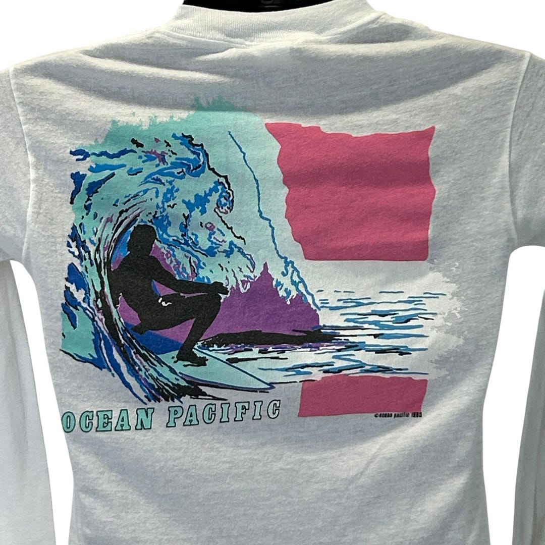 Vintage OP Ocean Pacific T Shirt Mens X-small Surfer Surfing 80s USA ...