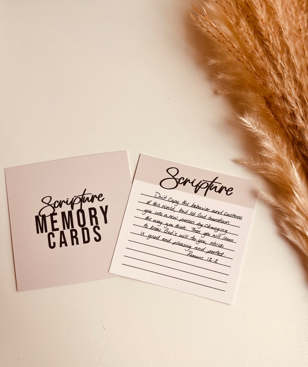 Scripture Cards, 4x4 Bible Verse Cards, Cards for Prayer Board, Bible ...