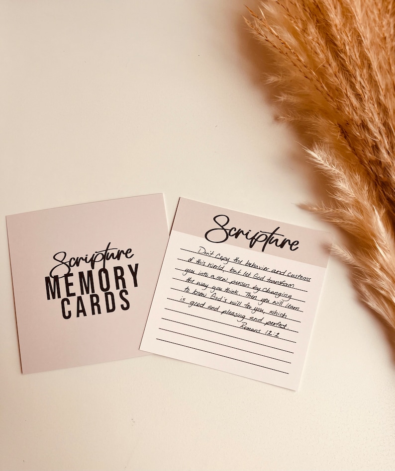 Blank Scripture Cards: 4x4 Bible Verse Cards for Prayer - Etsy