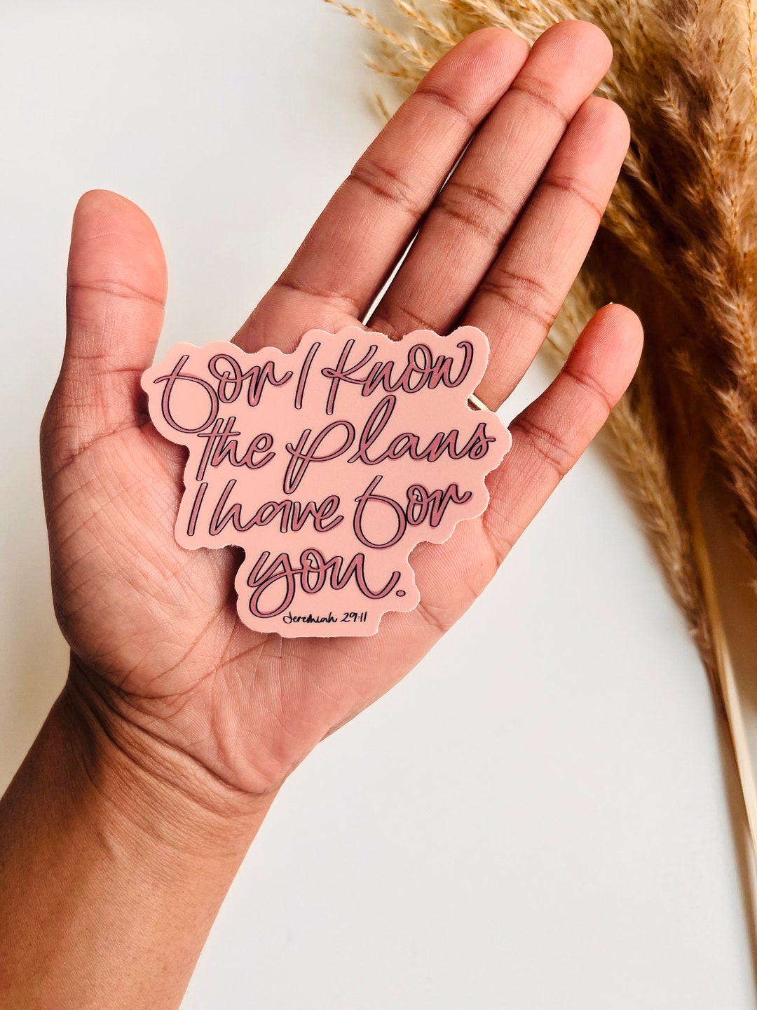 Jeremiah 29:11 Sticker, for I Know the Plans I Have for You Christian ...