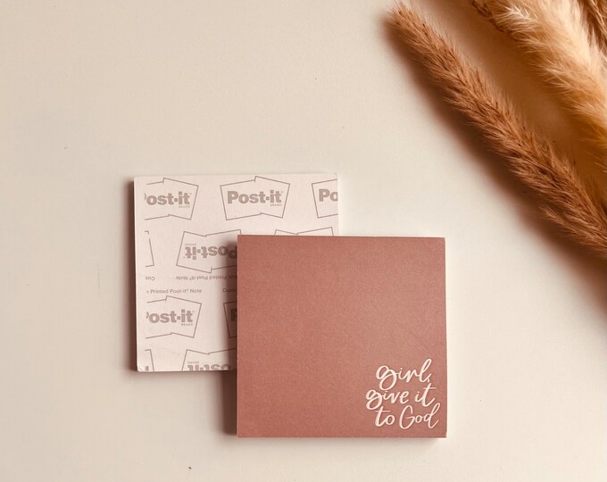 Post-it Notes Girl Give It to God, 3x3 Christian Notepad, Small ...