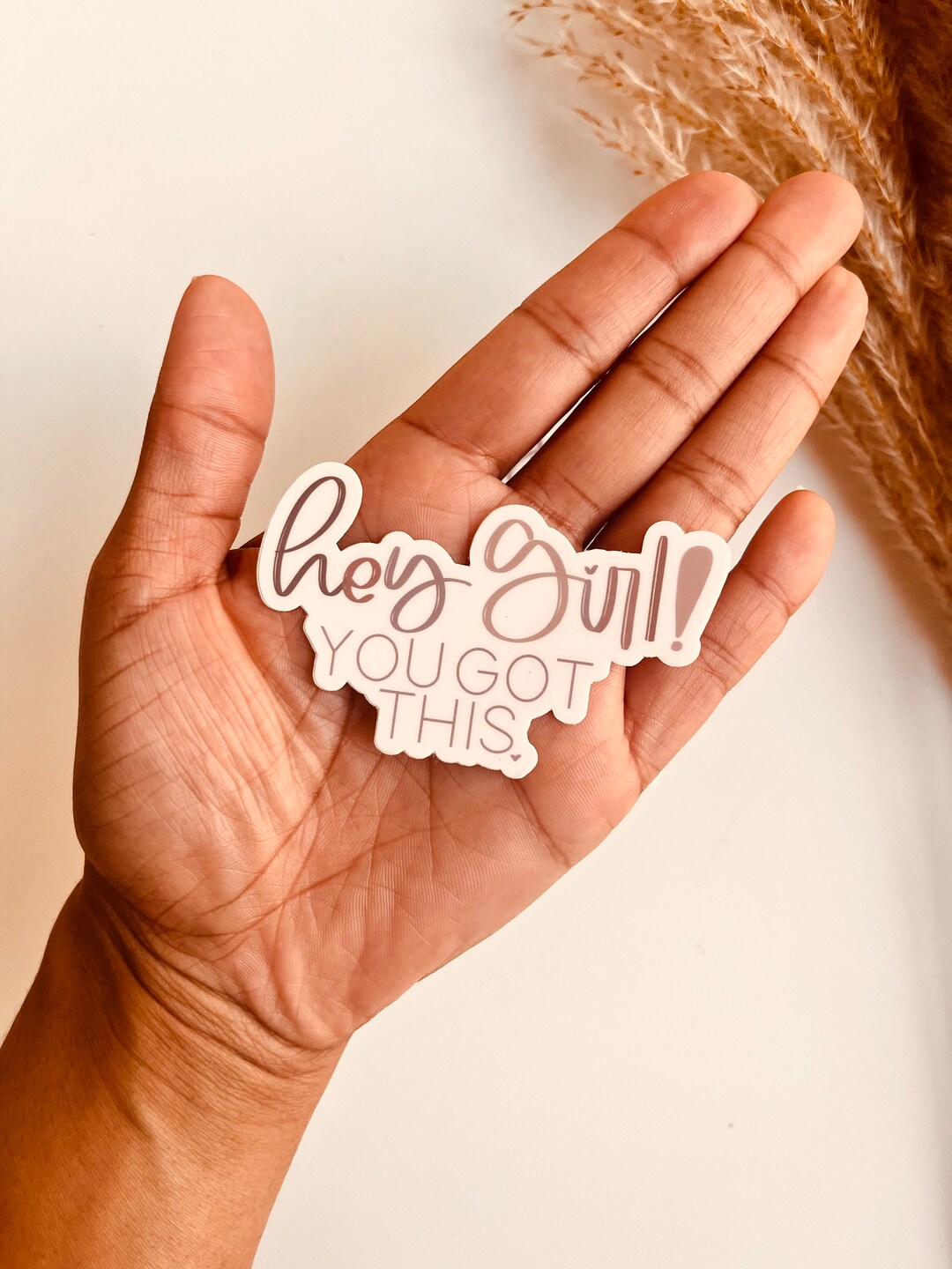 Hey Girl You Got This Sticker: Encouragement Gift - Etsy