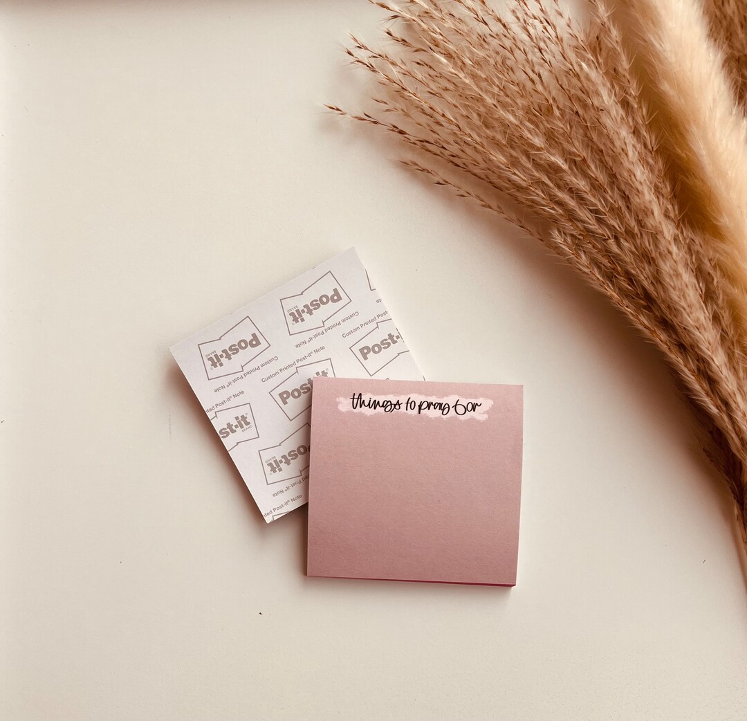Things to Pray for Post-it Notes: 3x3 Notepad, Minimal Checklist - Etsy