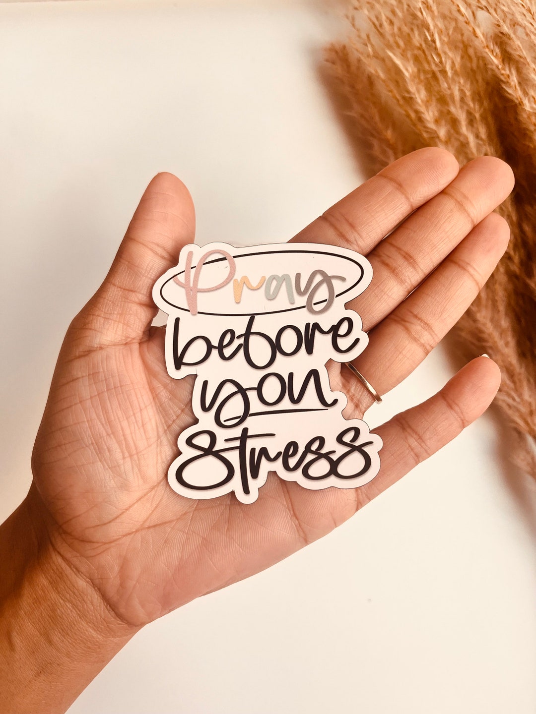 Pray Before You Stress Magnet, Pray Before You Overthink Christian Gift ...