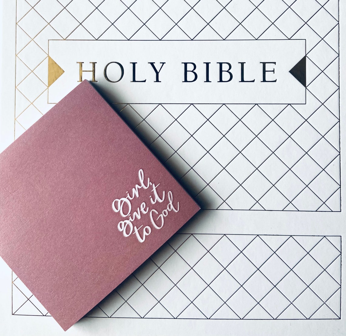 Post-it Notes Girl Give It to God 3x3 Christian Notepad - Etsy