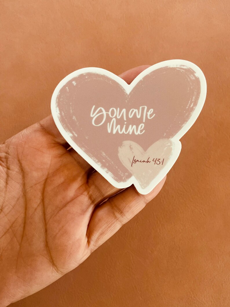 You Are Mine Bible Verse Sticker Isaiah 43:1 Sticker for - Etsy