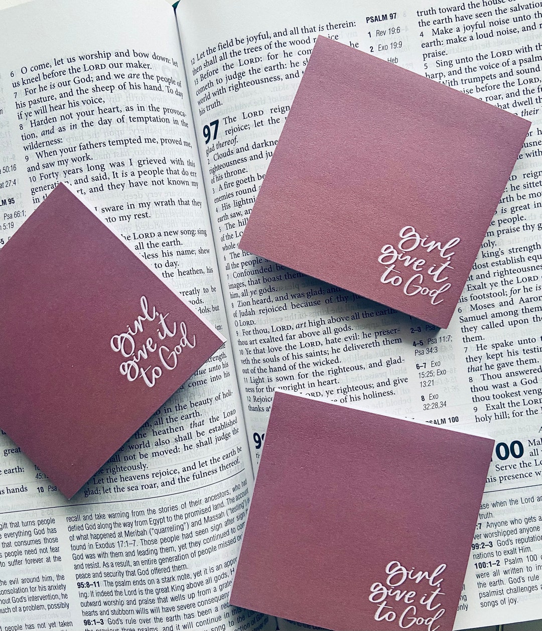 Post-it Notes Girl Give It to God 3x3 Christian Notepad - Etsy