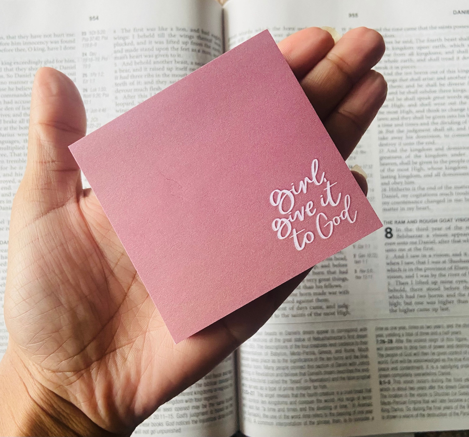 Post-it Notes Girl Give It to God 3x3 Christian Notepad - Etsy