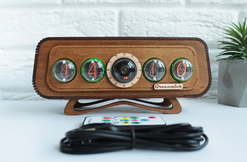 Nixie Tube Wall Clock Nixie Clock in 4 Decatron OG-4 Nixie | Etsy