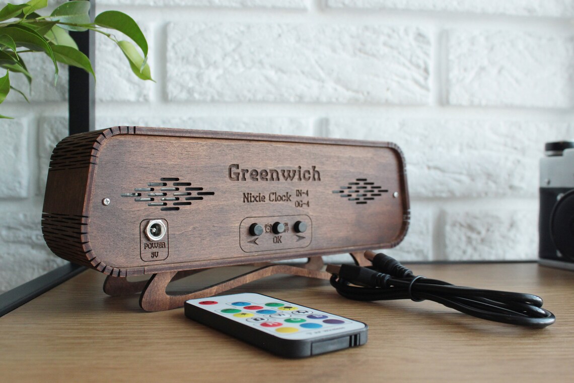 Nixie Tube Wall Clock Nixie Clock in 4 Decatron OG-4 Nixie - Etsy