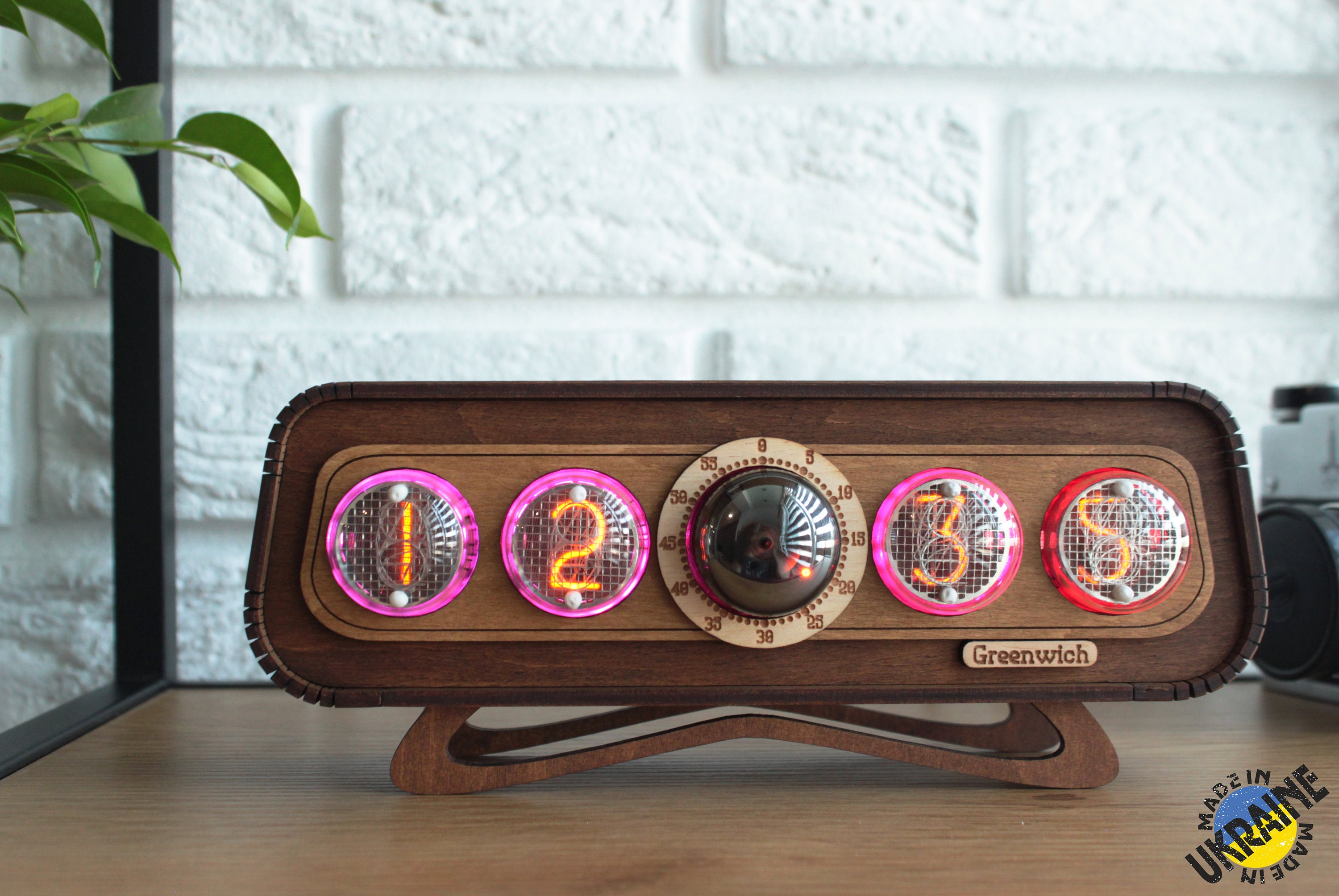 Nixie Tube Wall Clock, Nixie Clock in 4, Decatron OG-4, Nixie Tube ...
