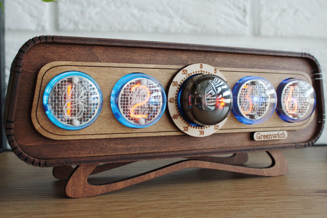 Nixie Tube Wall Clock Nixie Clock in 4 Decatron OG-4 Nixie - Etsy